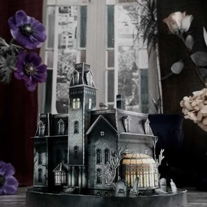 ADDAMS HOUSE - Paper Model - Papercraft - Card Model Kit - H0 Scale - Etsy