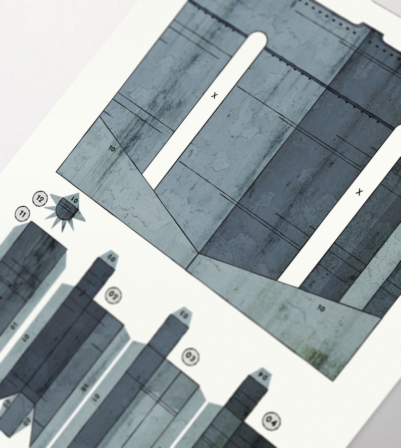 Magic Prison Papercraft Cut & Assemble Paper Model Kit - Etsy