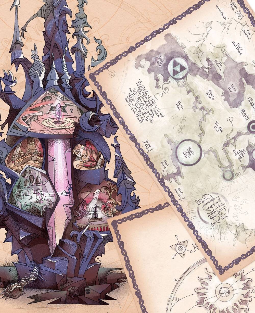 The CASTLE of the CRYSTAL Map Pack of 3 Original - Etsy UK