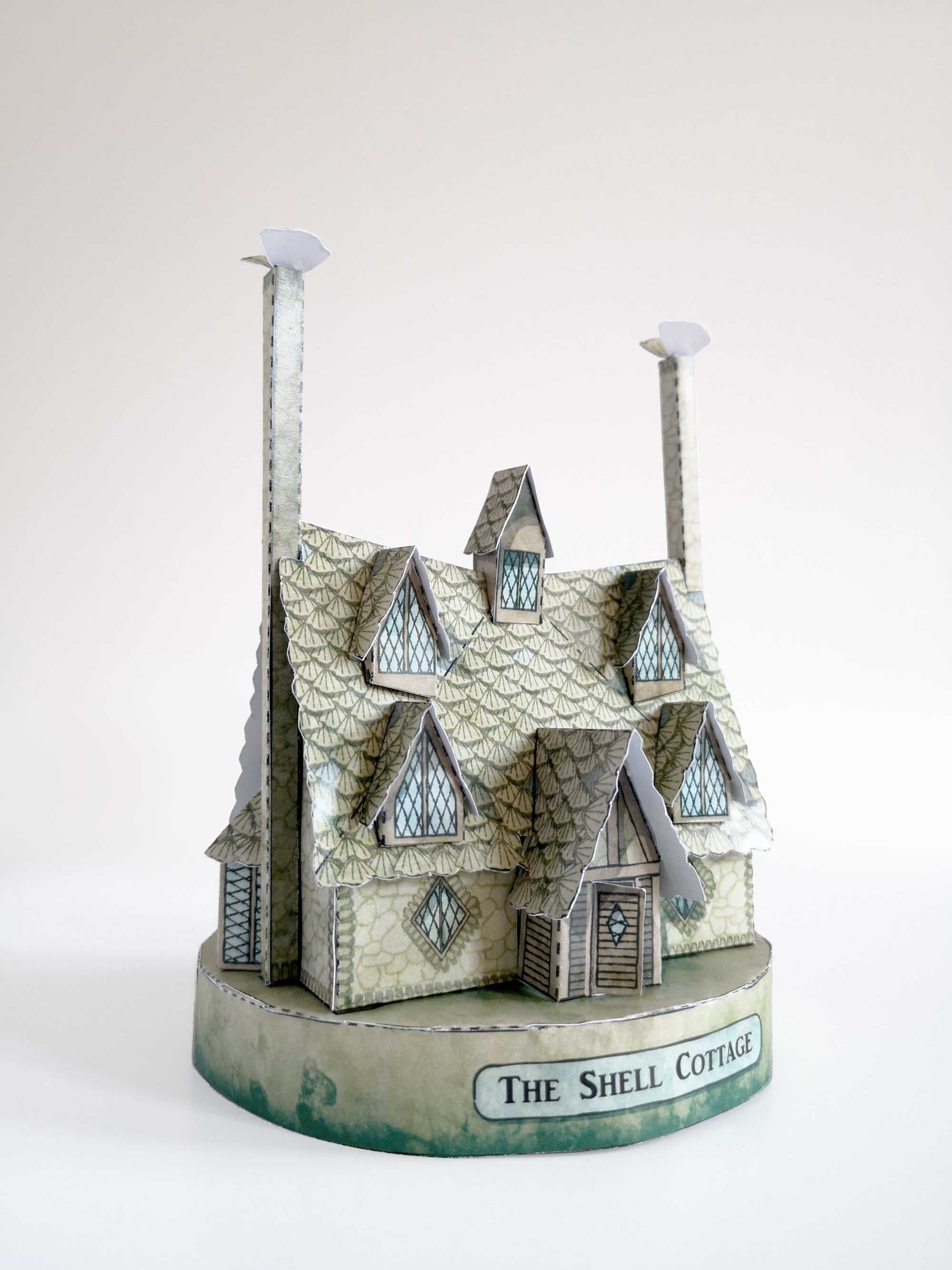 THE SHELL COTTAGE - Cut & Assemble Paper Model Kit - Etsy