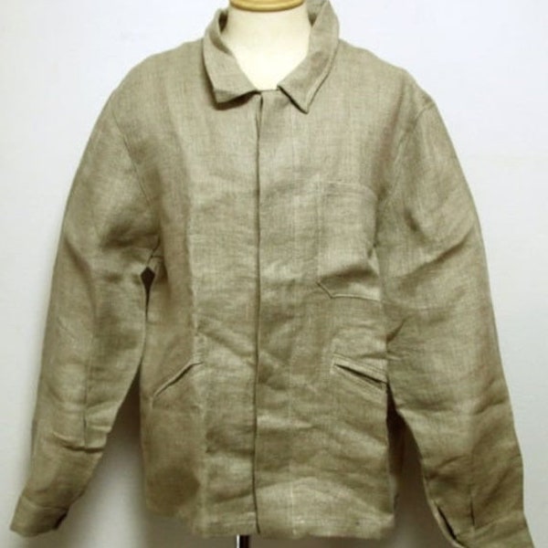 Linen Work Jacket - Etsy