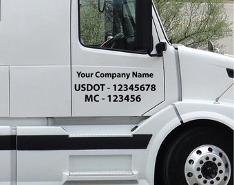 Dot Truck Numbers - Etsy