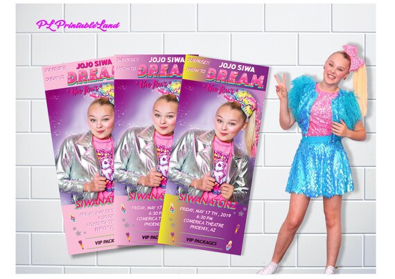 Simulate Jojo Siwa Ticket Concert to D.R.E.A.M. THE TOUR | Etsy