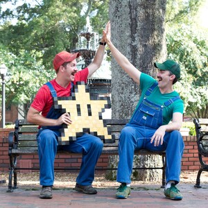 8bit Mario Super Star Man Cave Gamer Game Room Vintage - Etsy