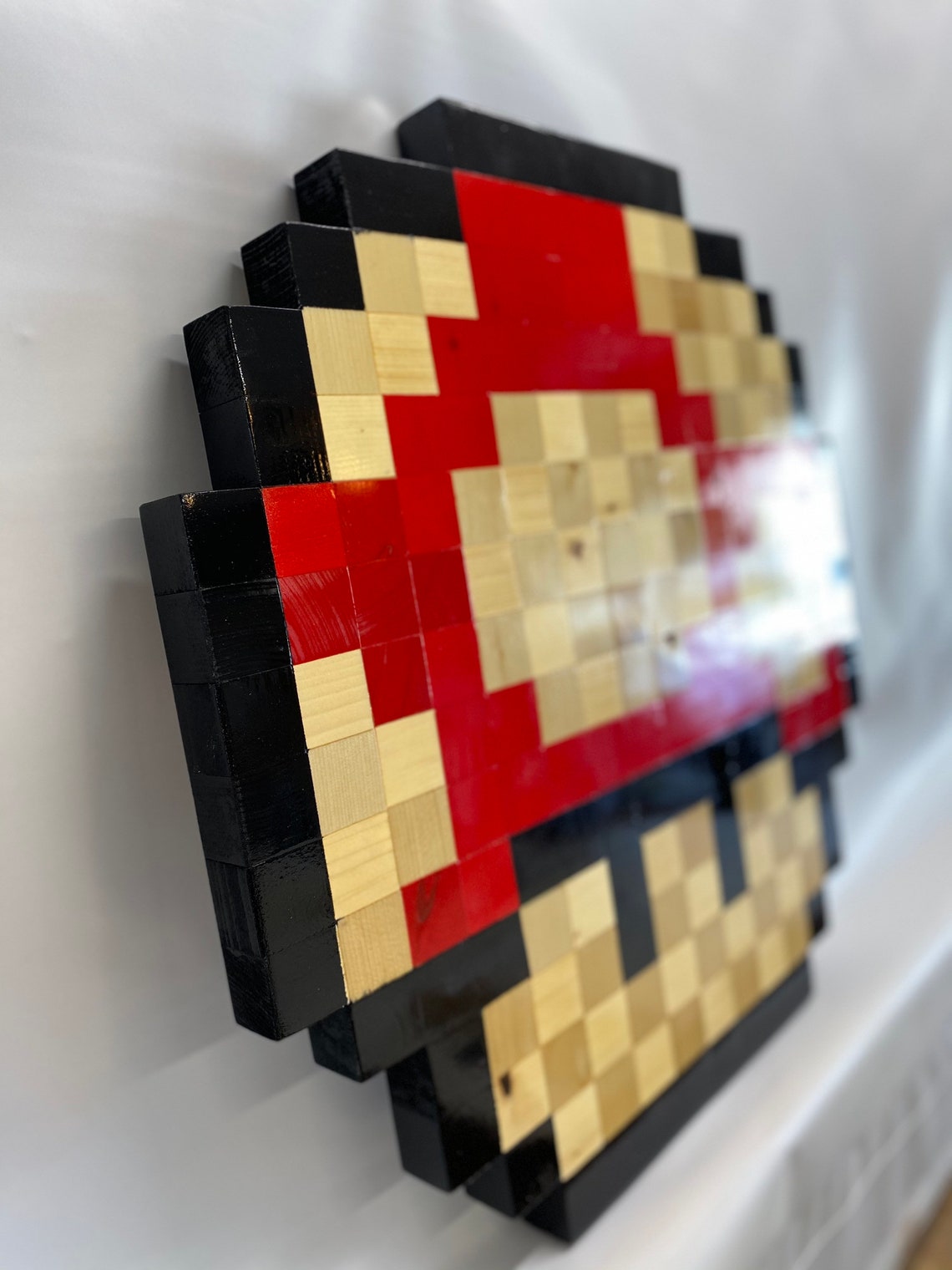 8bit Mario Power up Mushroom Man Cave Gamer Game Room - Etsy