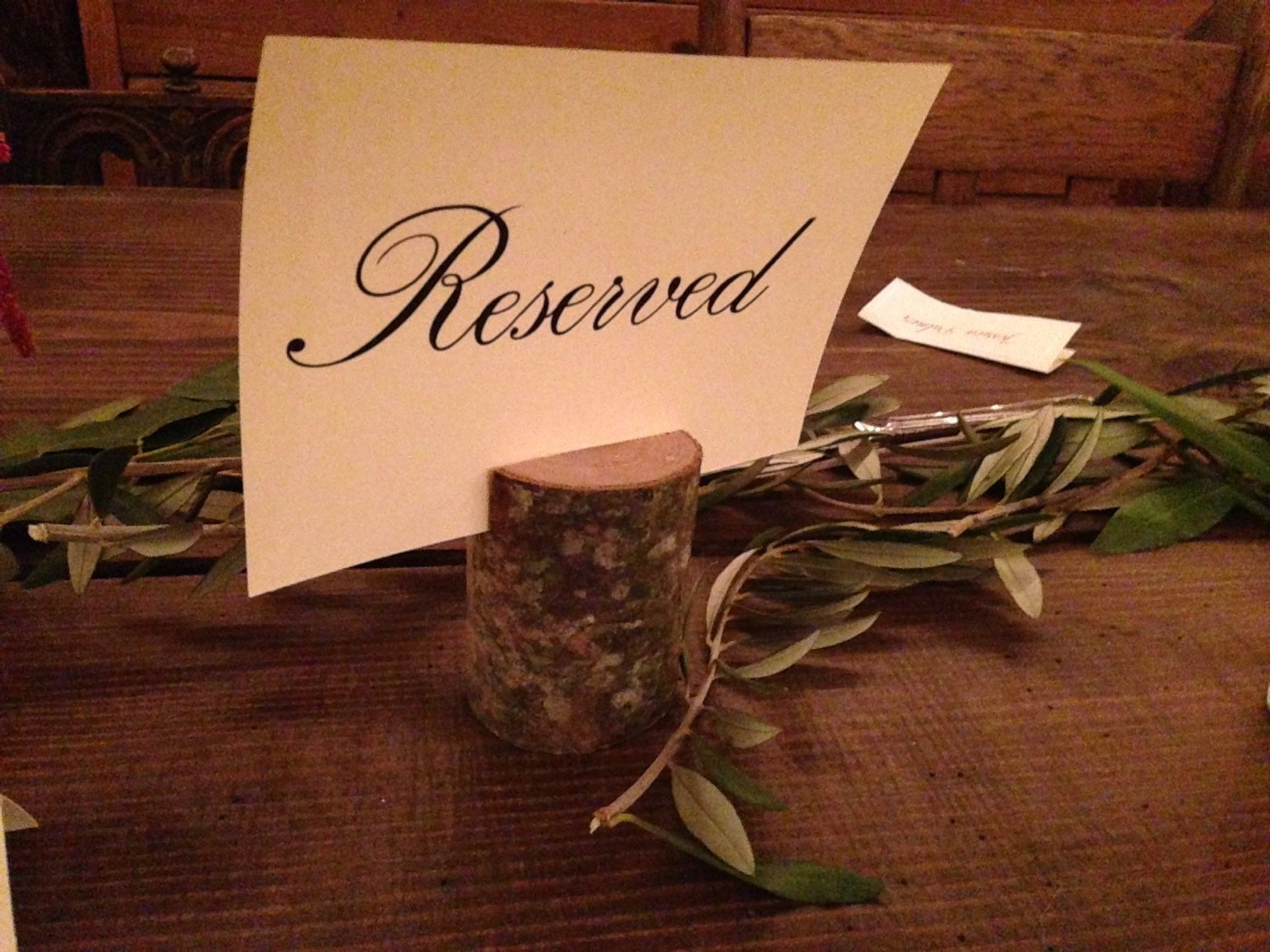 Rustic Wedding Table Sign Display Set of 10 Oak barn | Etsy