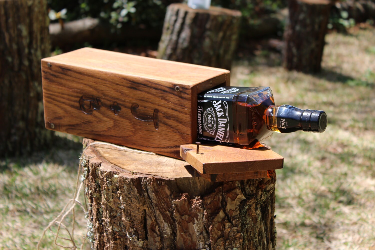 Whiskey Box Engraved on reclaimed wood custom any shape | Etsy