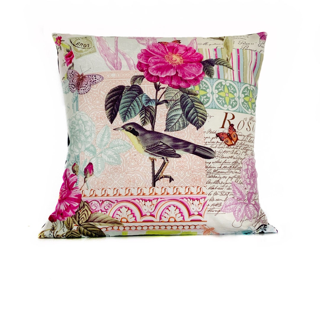 French Themed Vintage Style Cushion Cover, Coquette Home Decor ...