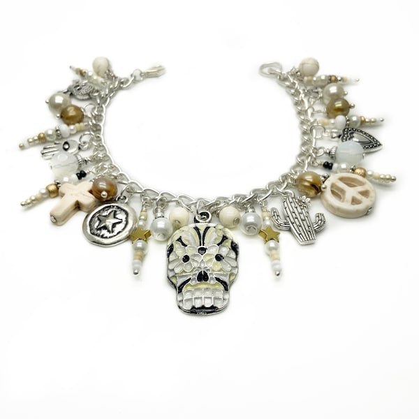 Sugar Skull Bracelet - Etsy