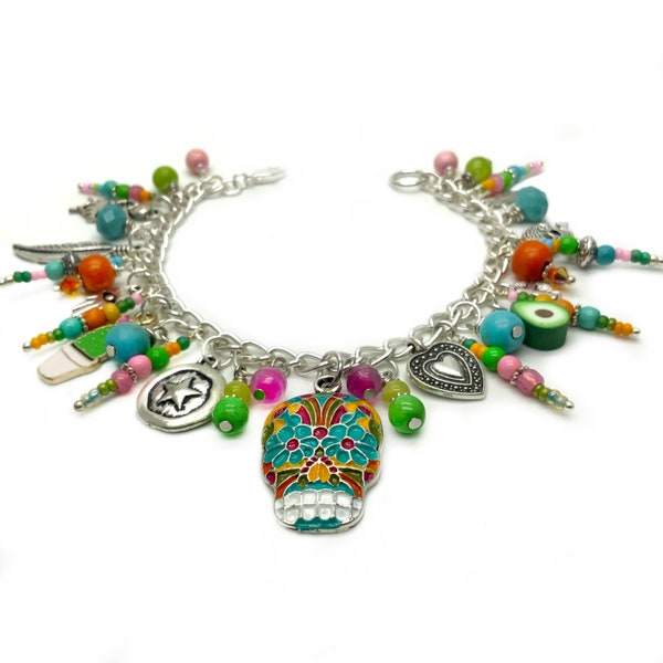 Sugar Skull Bracelet - Etsy