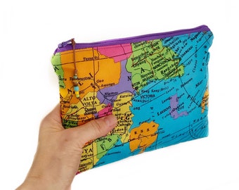 World Map of Pencil Case - Etsy UK