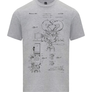 Film Camera T-shirt – Cinematography Blueprint Tee – Vintage Filmmaker ...