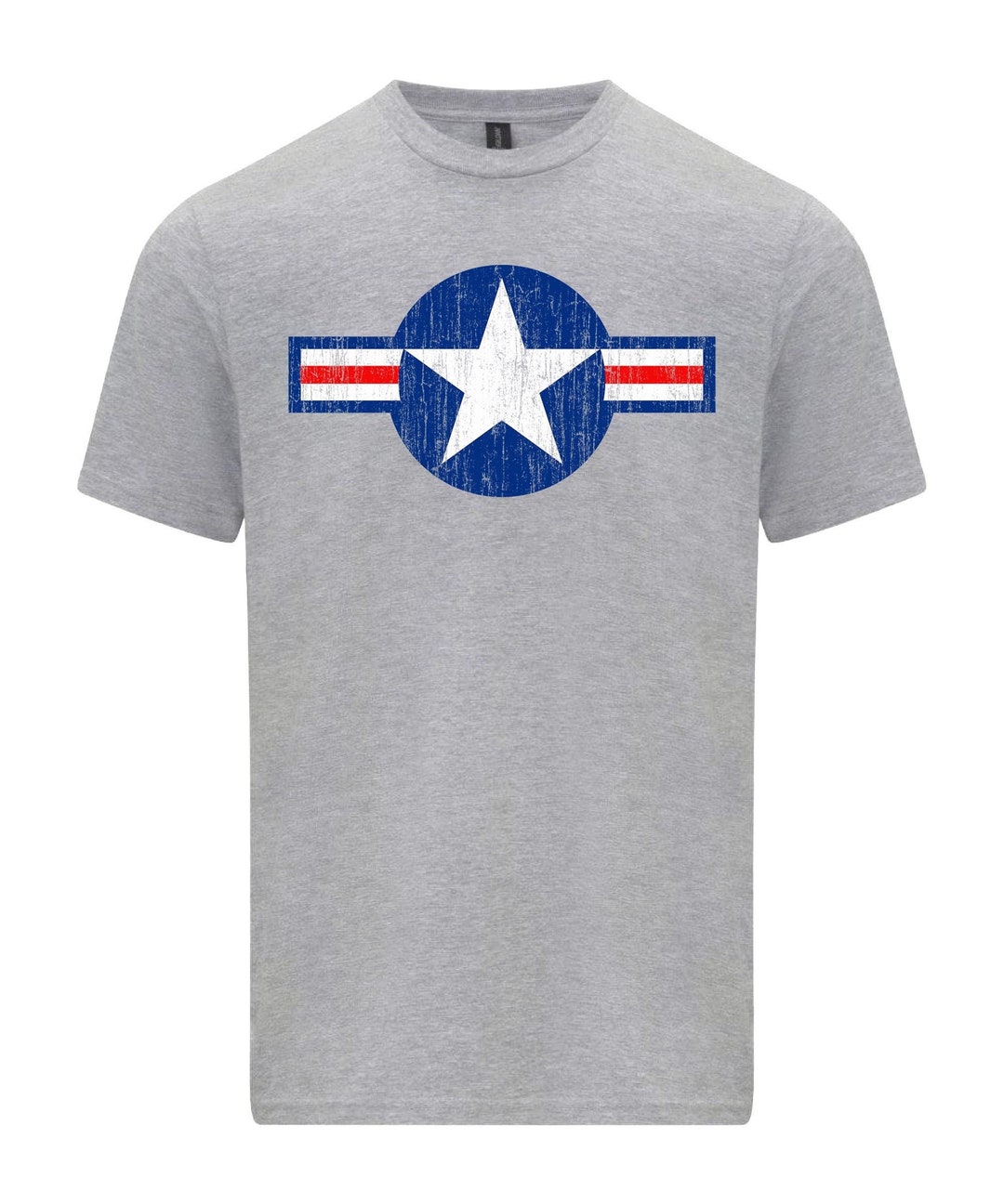 USAF T-shirt: Distressed Vintage Air Force Logo Tee - Etsy