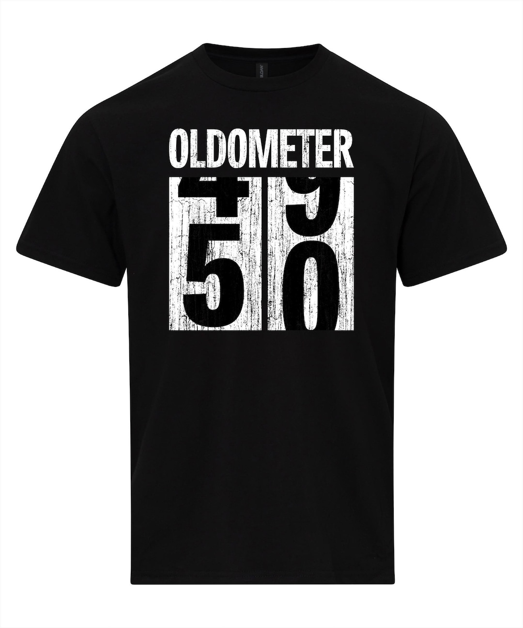 Oldometer 50 T-shirt, 50th Birthday Tshirt, 50 Year Old Gift, Fifty ...