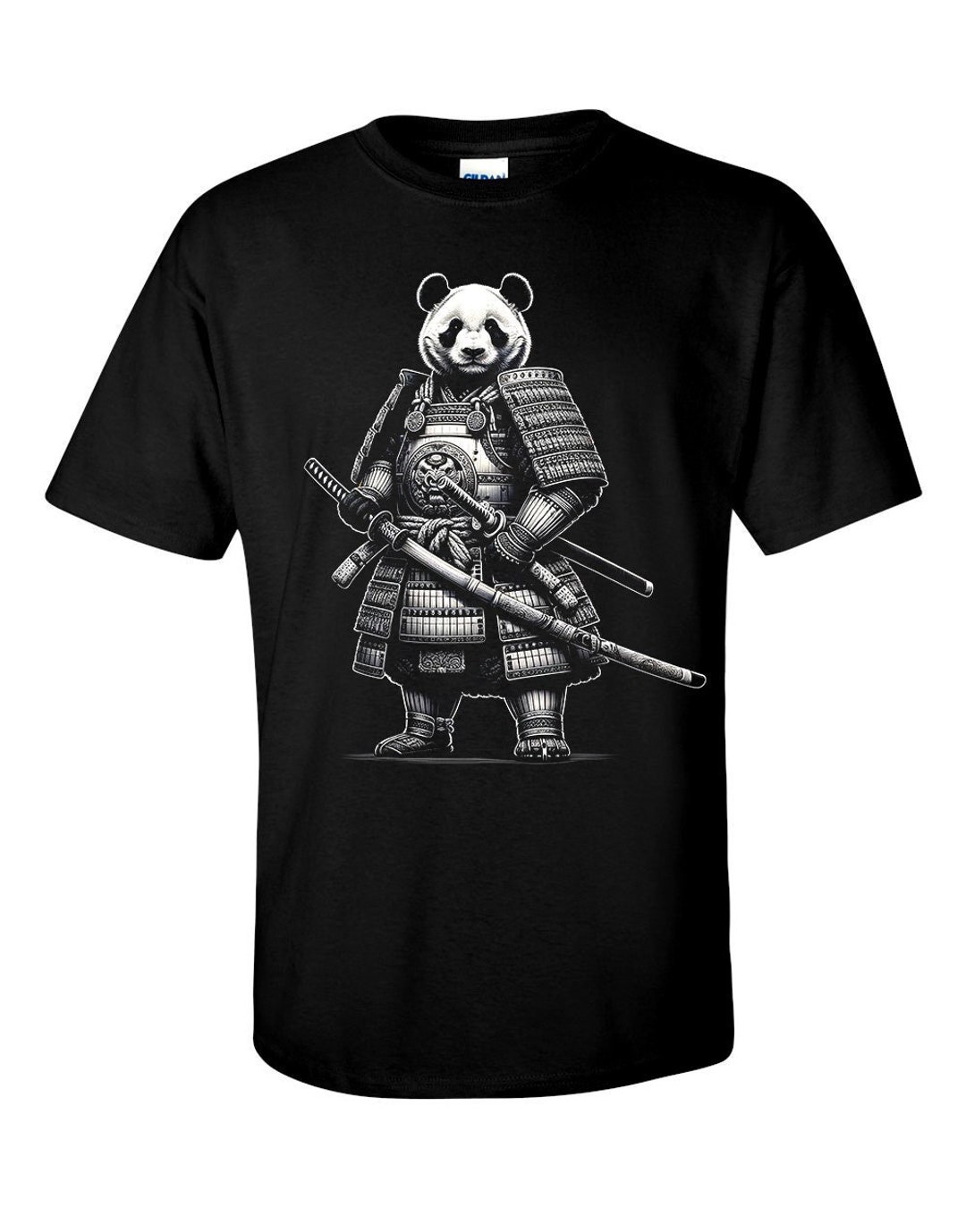 Samurai Armor Panda Katana Bushido T-shirt - Etsy