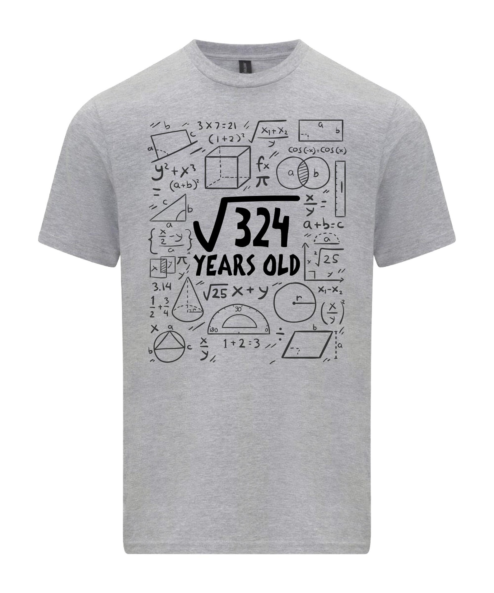 18th Birthday T-shirt: Square Root of 324, Maths Shirt - Etsy