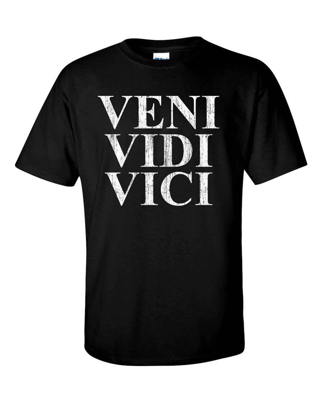 VENI VIDI VICI I Came I Saw I Conquered Roman Distressed Print T-shirt ...