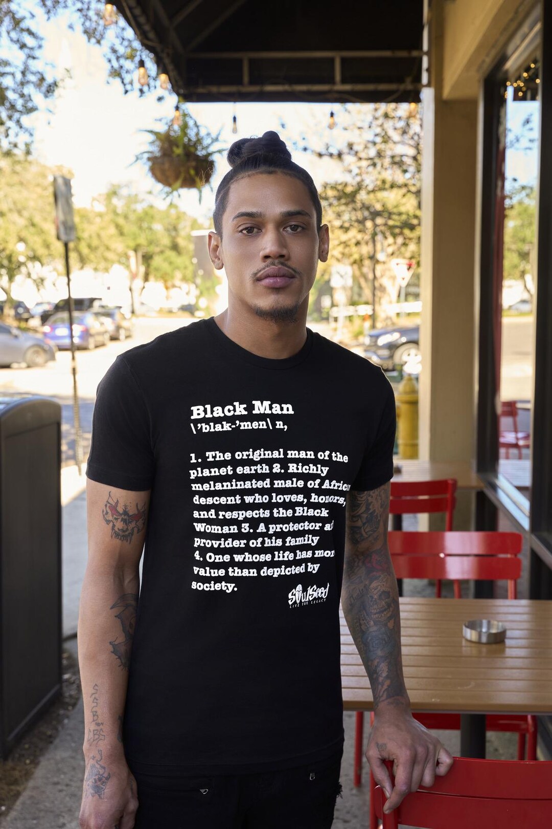Definition of a Black Man - Black Man T-shirt - Soulseed Apparel - Etsy