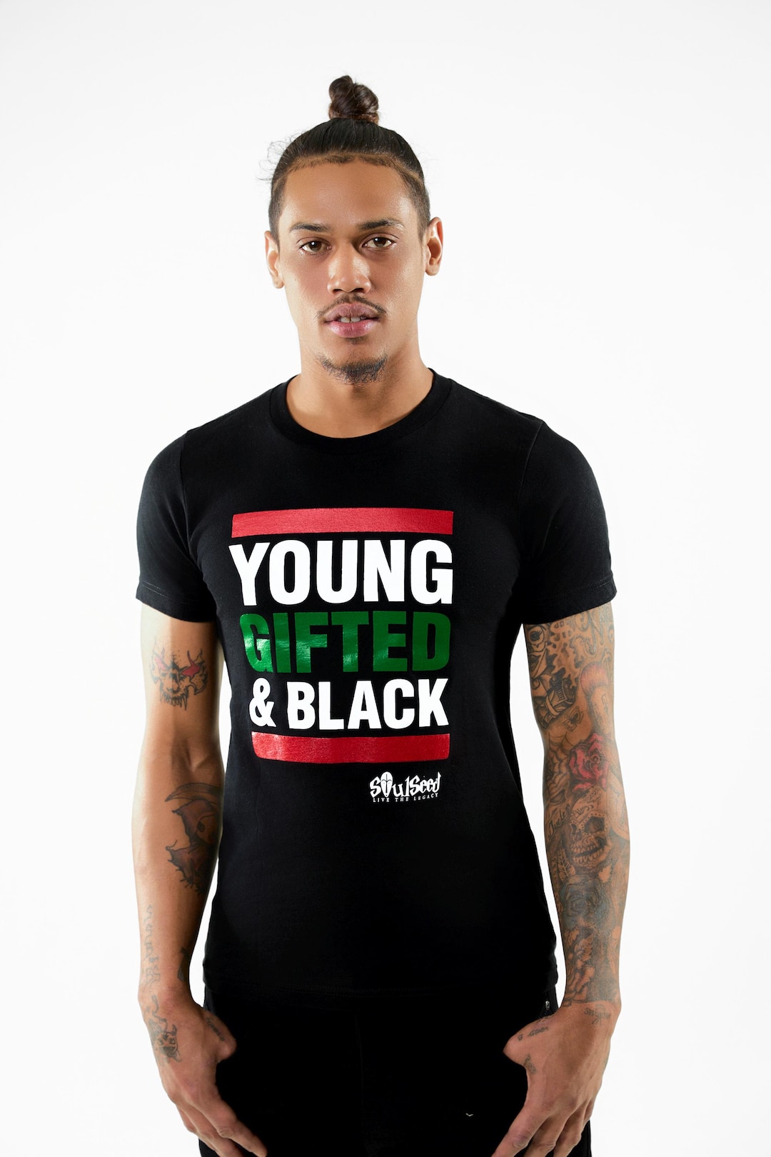 Young Gifted and Black Adult T-shirt, Black Girl Magic Tee, Empowerment ...