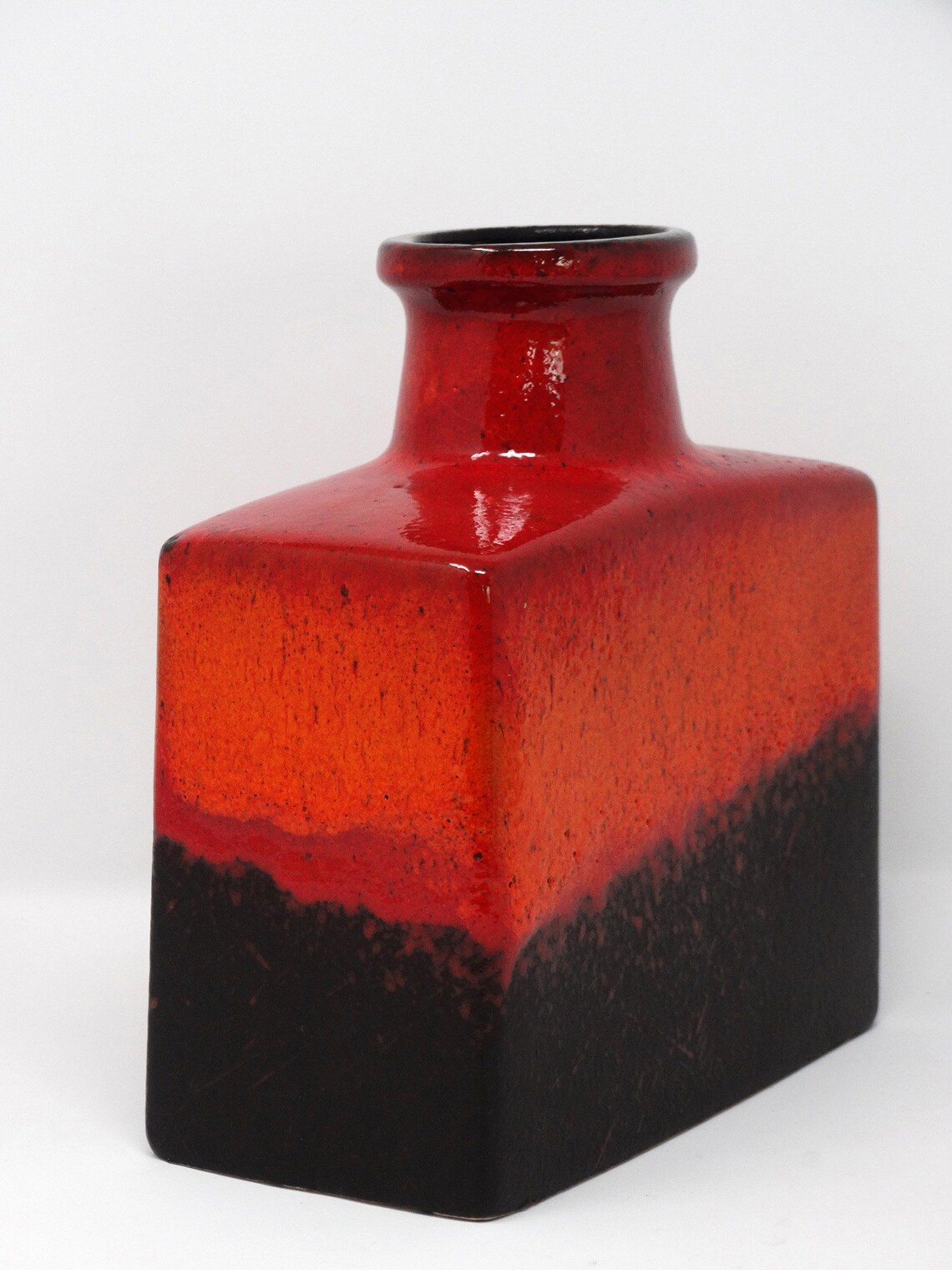 Scheurich Vintage Mid Century Brown & Red West German Iconic Bottle ...
