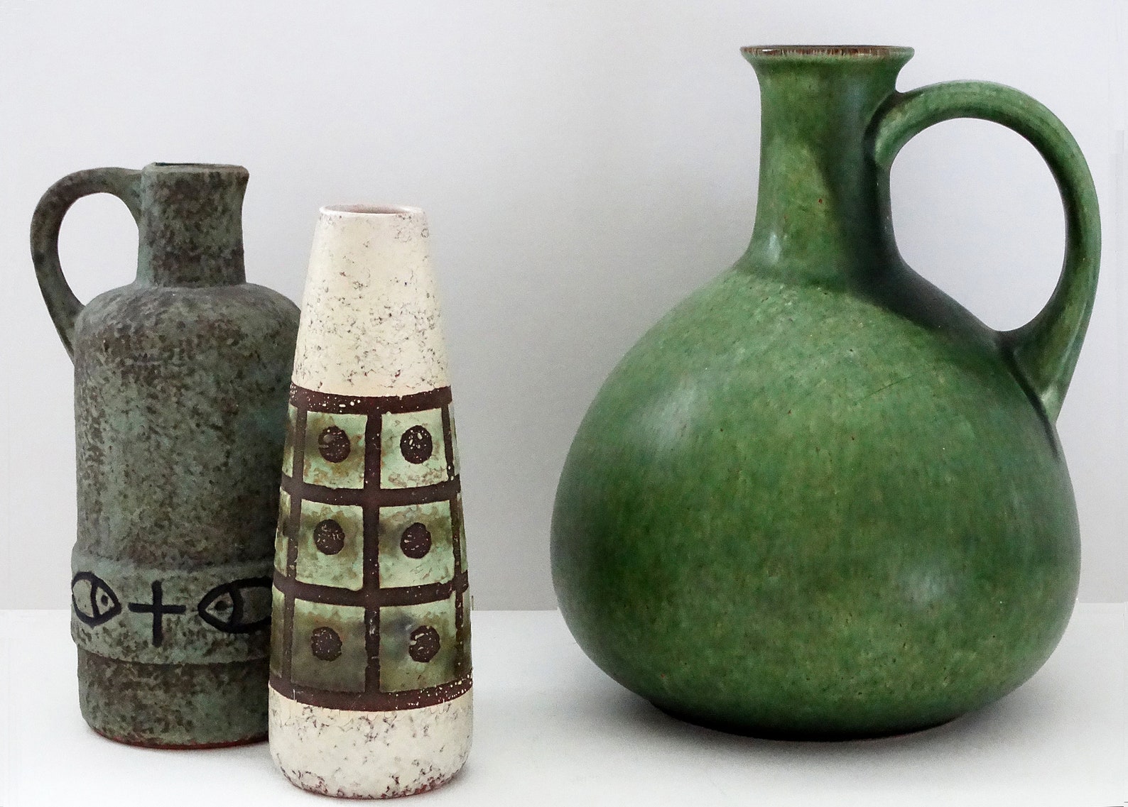 Steuler Mid Century Olive Pebble Glazed East German Fish Vase - Etsy