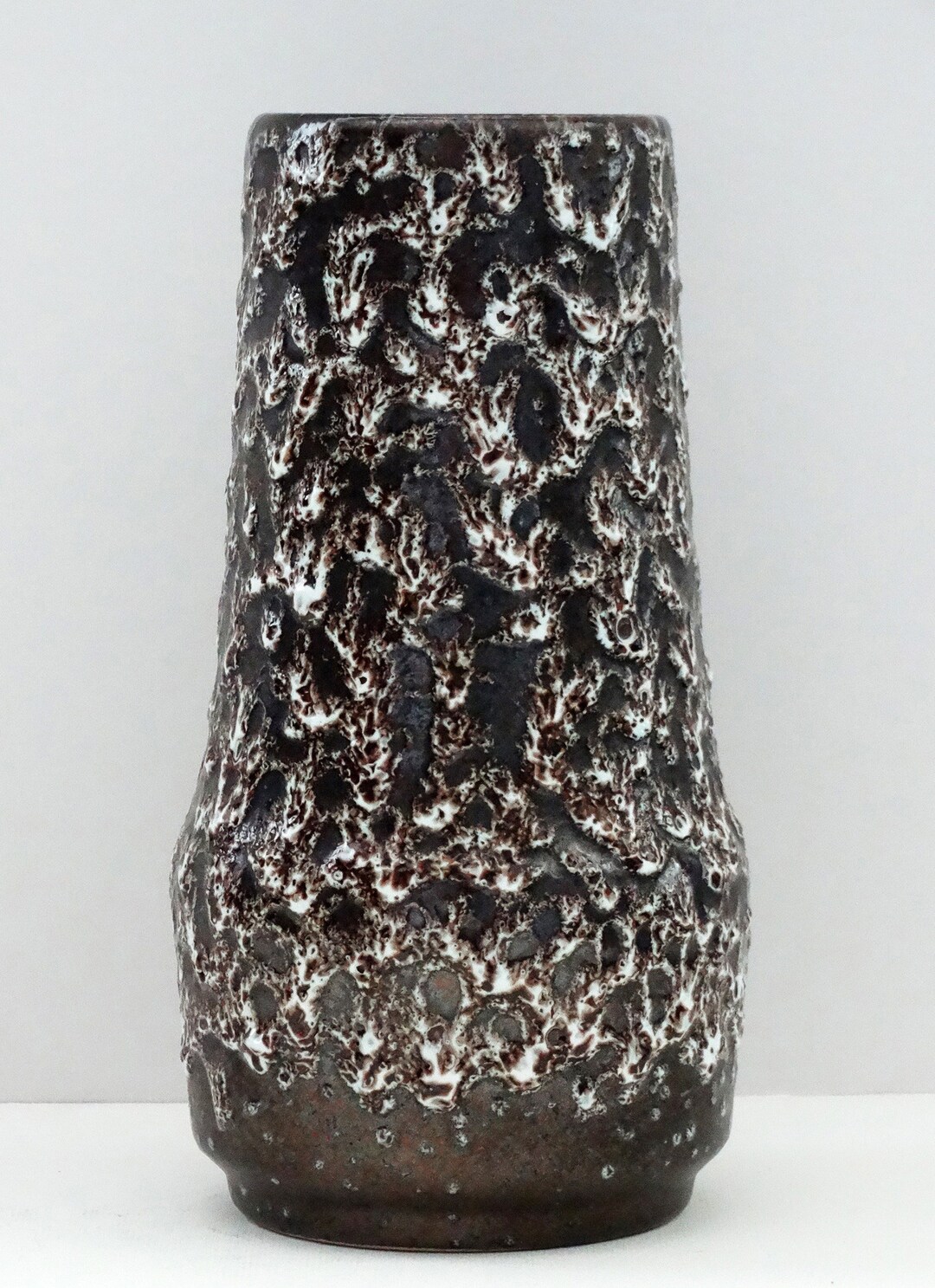 Scheurich Vintage Mid Century Glossy Black & White West German Vase - Etsy