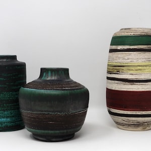 Spara Vintage Mid Century Cream Yellow Green Brown & Black West German ...