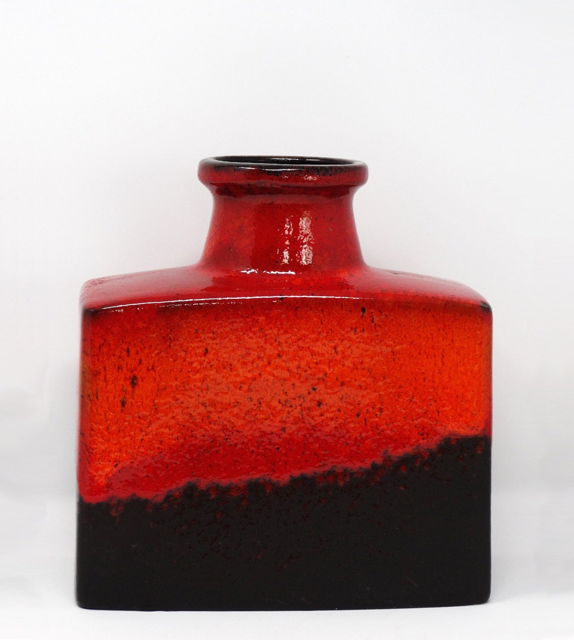 Scheurich Vintage Mid Century Brown & Red West German Iconic Bottle ...