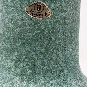 Ü Keramik Vintage Mid Century Matte Glazed Teal & White West German ...