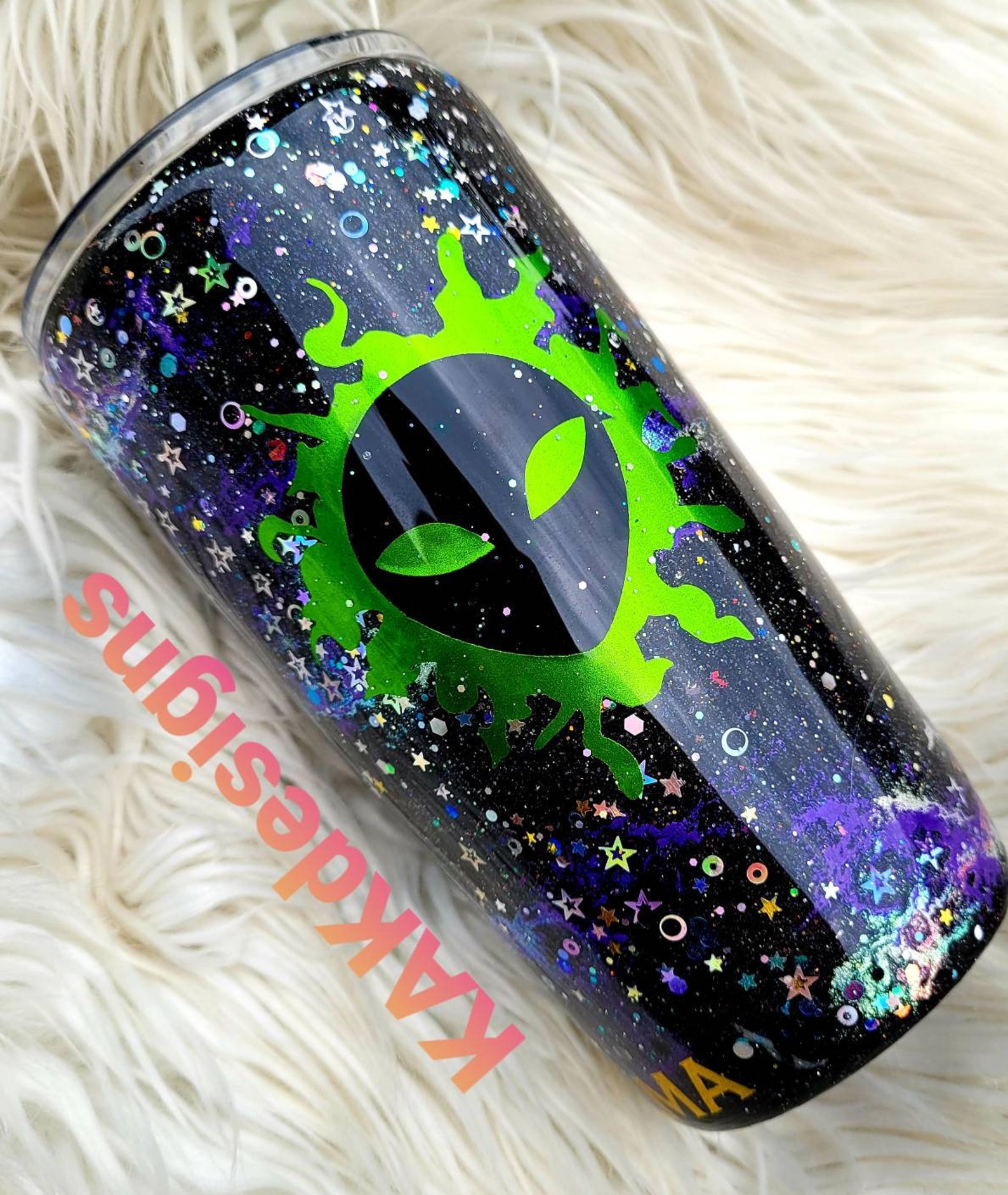 Alien Tumbler//we Are Not Alone Alien Galaxy Yeti Tumbler With - Etsy