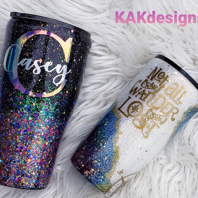 Yeti Glitter Tumbler - Etsy