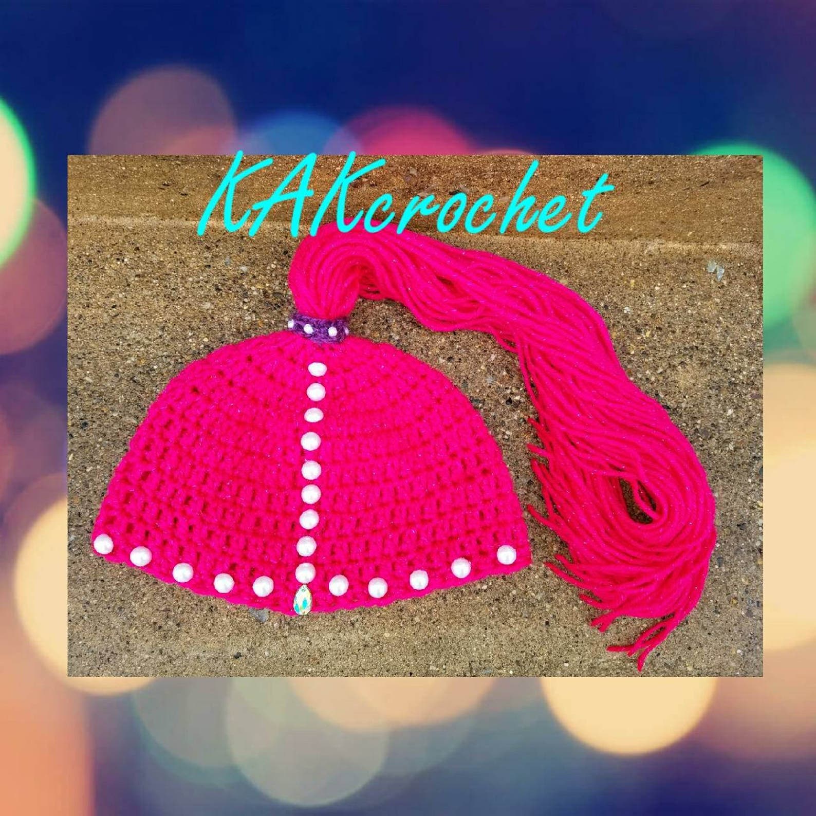 Princess Hats//crocheted Kids Winter Hats//pink & Blue - Etsy