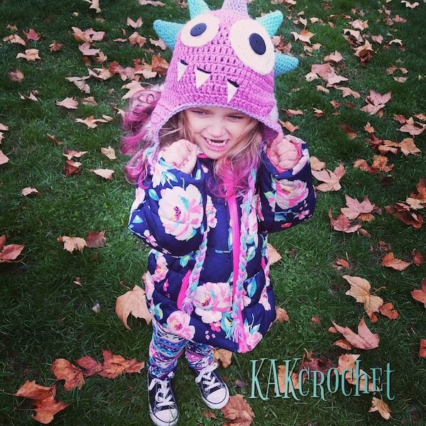 Pink Monster Hat - Etsy