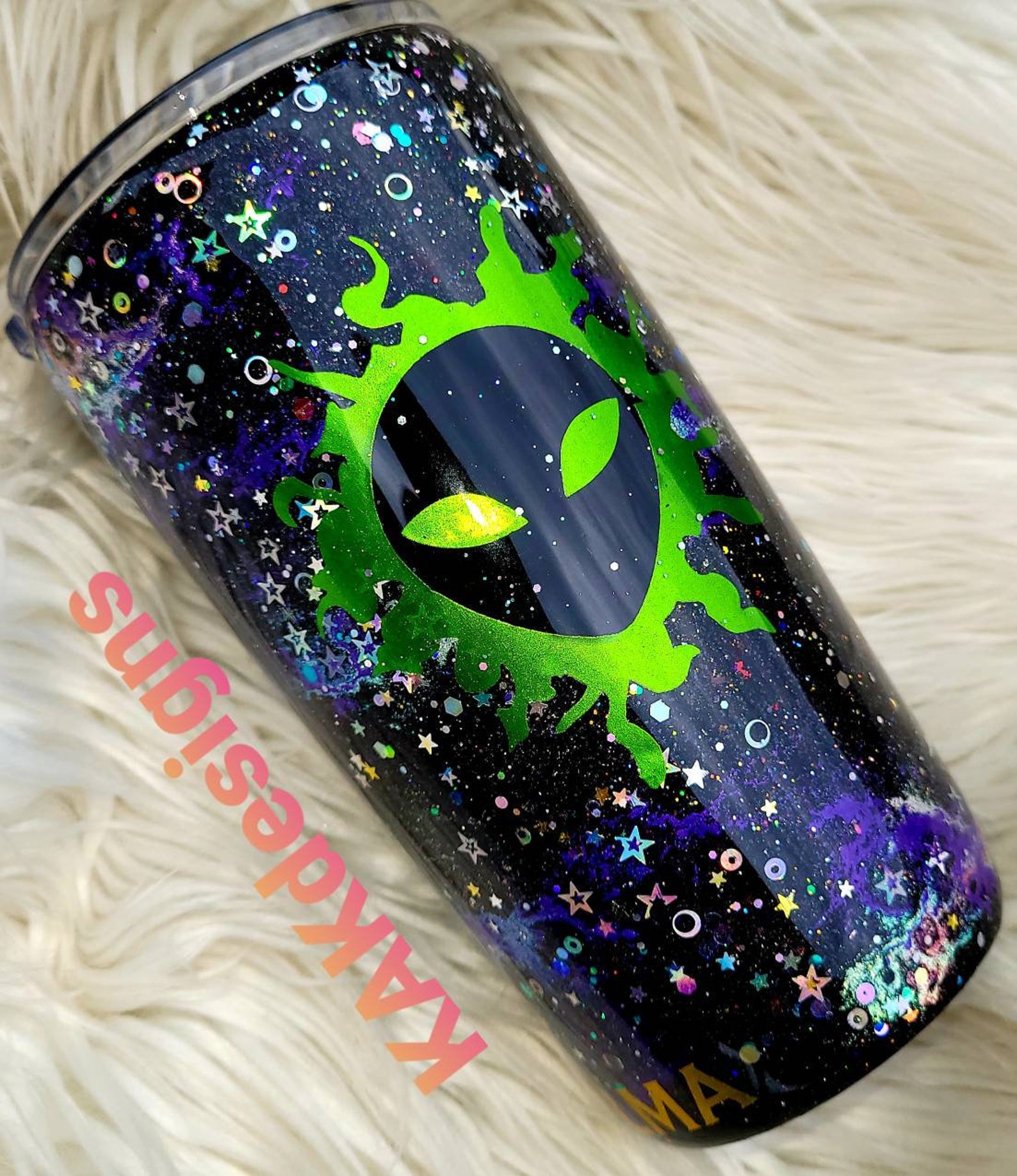 Alien Tumbler//we Are Not Alone Alien Galaxy Yeti Tumbler With - Etsy