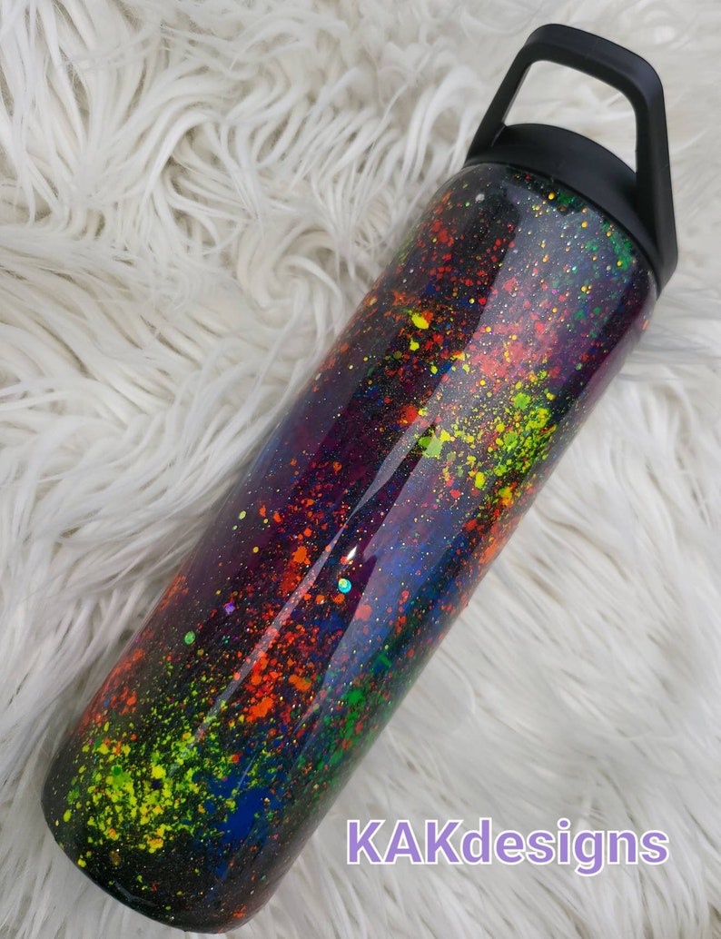 Feeling Kinda Idgaf-ish Today Glitter Tumbler/neon Graffiti Tumbler ...