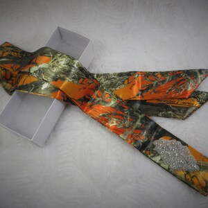 Orange True Timber Dress Sash, Camo Wedding Sash, Camo Sash, Camo Dress ...