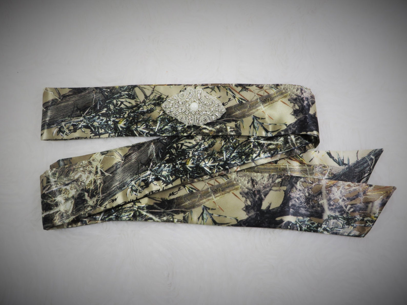 Brown True Timber Dress Sash Camo Wedding Sash Camo Sash - Etsy