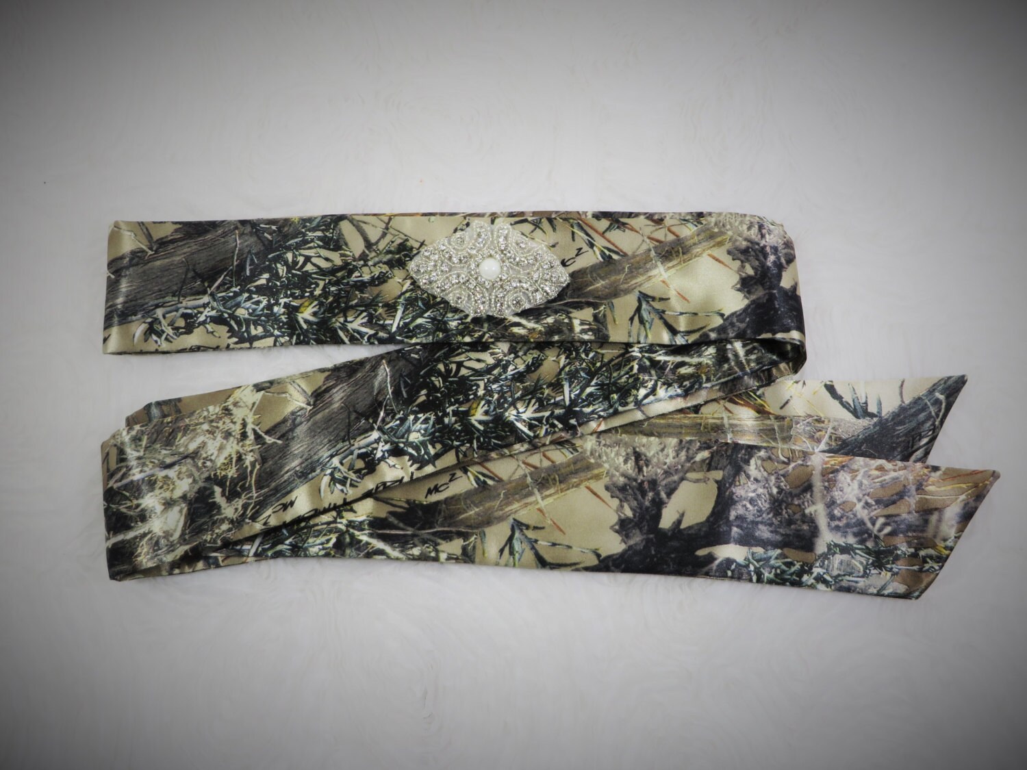 Brown True Timber Dress Sash Camo Wedding Sash Camo Sash - Etsy