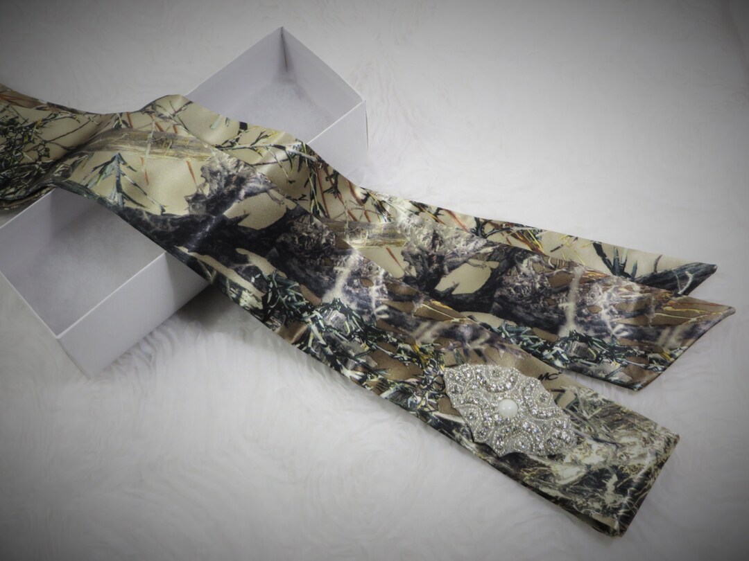 Brown True Timber Dress Sash, Camo Wedding Sash, Camo Sash, Camo Dress ...