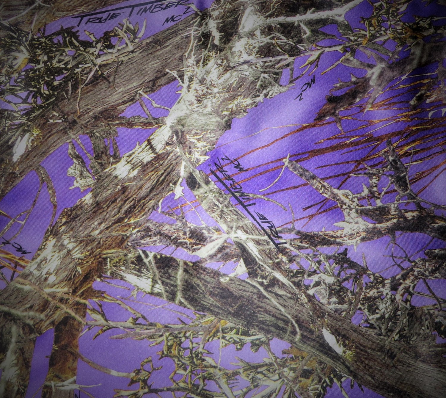 Purple True Timber Camo Bridal Satin Fabric Camo Fabric | Etsy