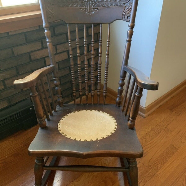 Oak Rocking Chair - Etsy