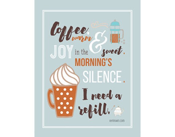 Coffee Haiku Multiple Files | Etsy