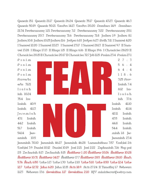 Fear Not Scripture Printable - Etsy