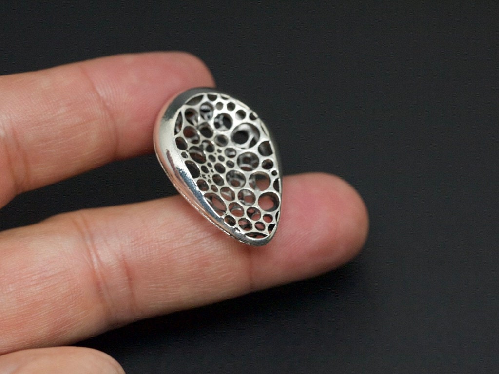 Handmade GREY Fidget Nidget fidgetworry stone for adults or children ...