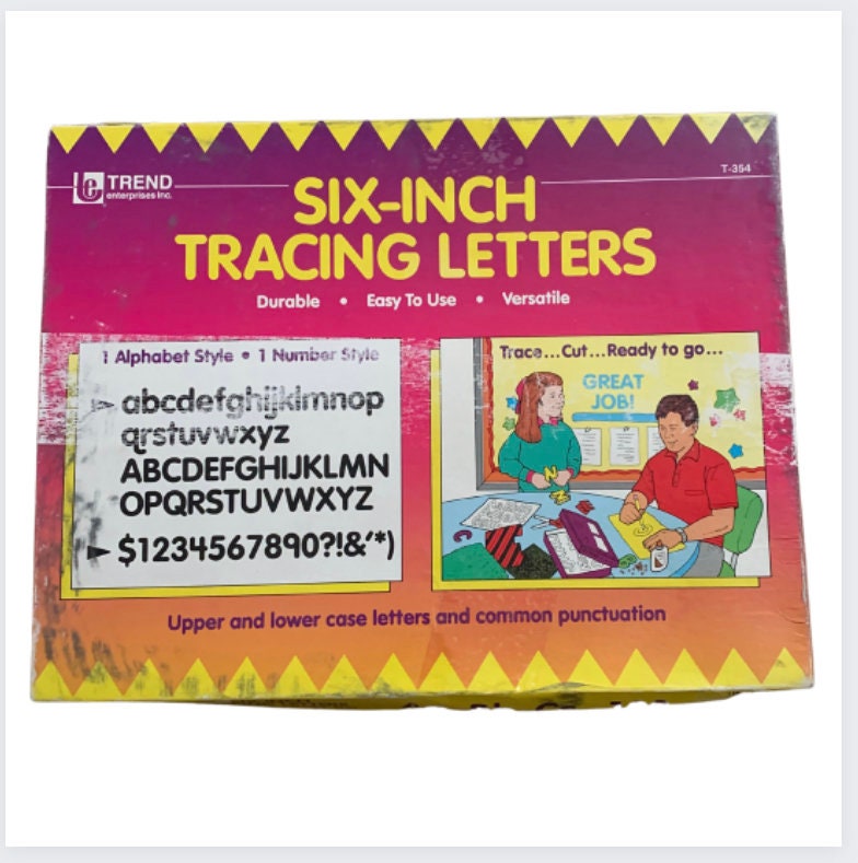 Inch Traceable Letters