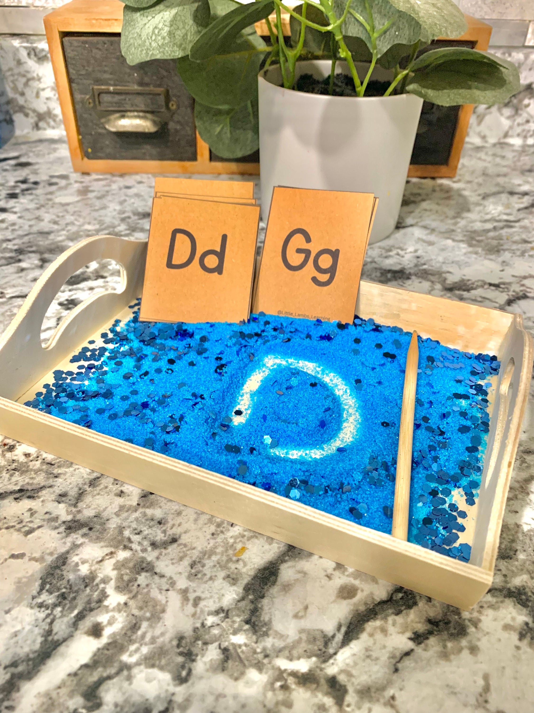 Sand Writing Tray Montessori - Etsy