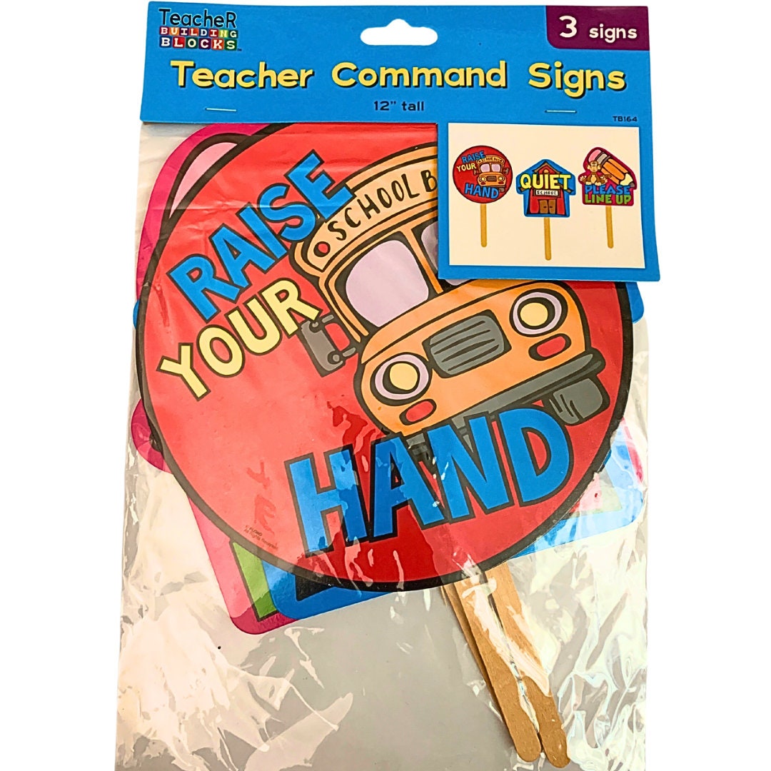 Prek-kindergarten Teacher Command Signs - Etsy