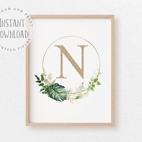 Monogram Letter N - Etsy