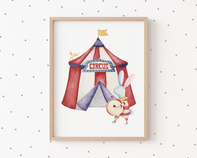 Circus Nursery Art Circus Room Decor Boys Nursery Decor - Etsy