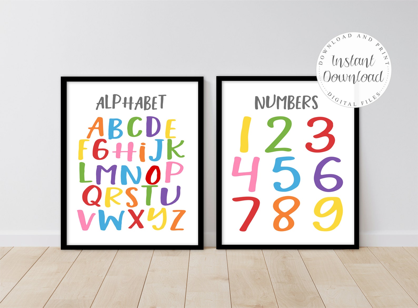 Educational Prints Playroom Posters Rainbow Classroom Decor - Etsy Canada